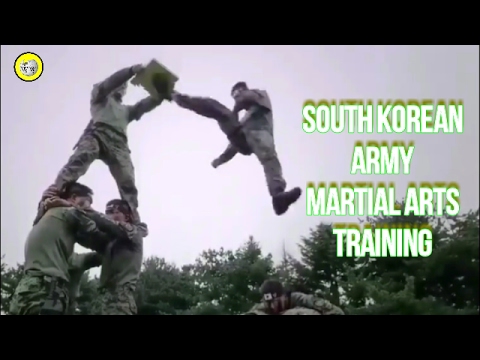 South Korean Army Training - Martial Arts Drill (2017) - YouTube