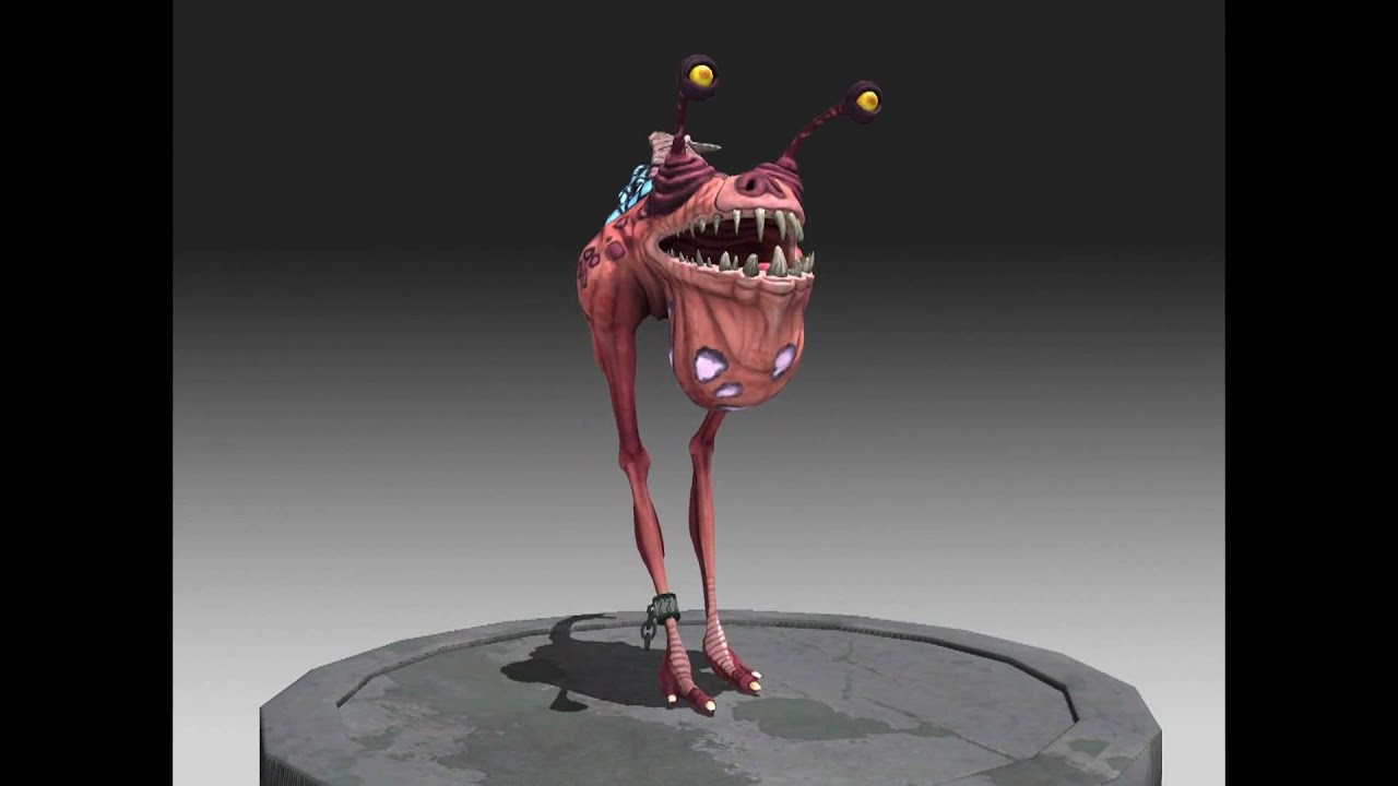 Zbrush/Maya Creature 009 FINAL Realtime game cg animation - YouTube