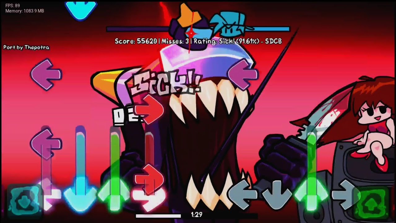 Fnf VS impostor v4 danger Android (hard) - YouTube