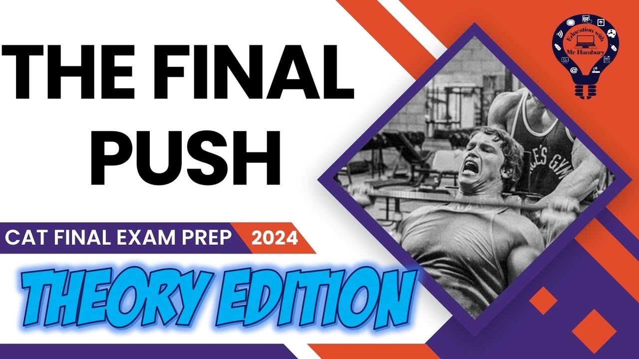 The Final Push | Grade 12 | IEB | CAT Theory Final Exam Prep - Section ...