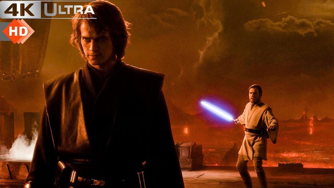 Star Wars: Revenge of the Sith - Obi Wan vs Anakin - fight 4k - YouTube