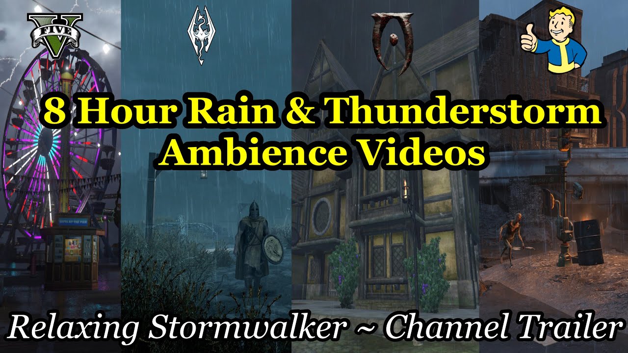 Take A Walk With Relaxing Stormwalker ~ Rain/Gaming Ambience ~ Channel ...