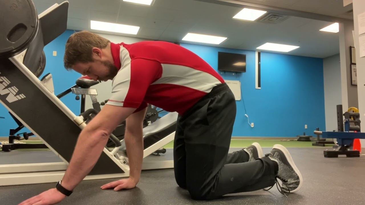 4 Point Breathing with Alternating Reach - YouTube