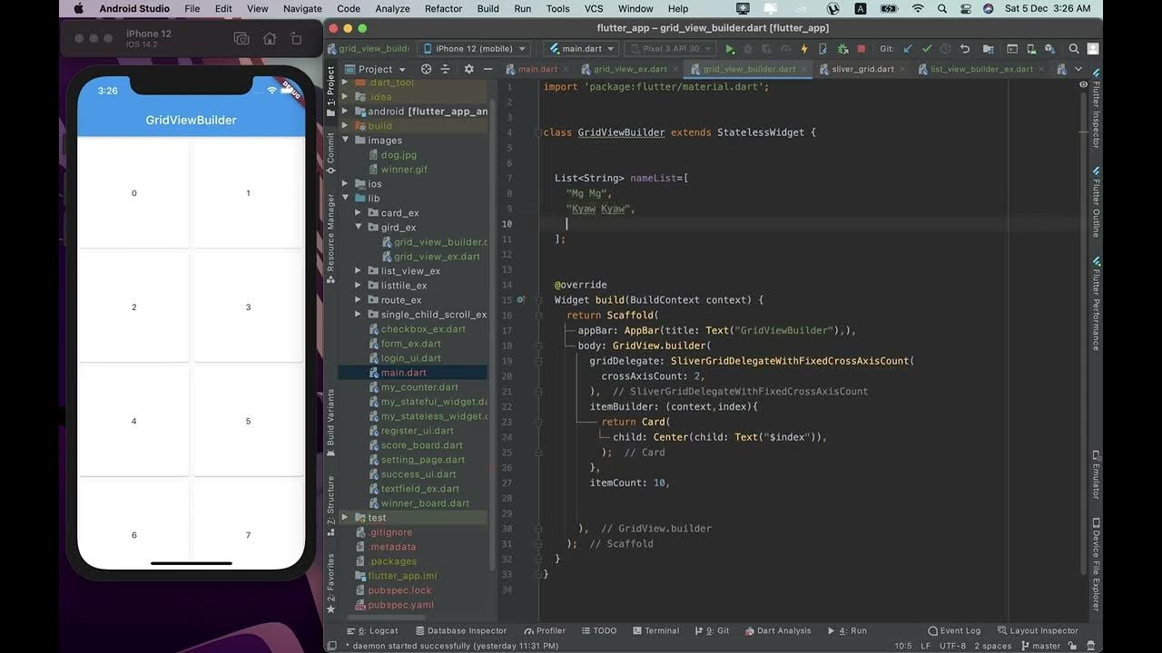 53 GridView Builder Widget - YouTube