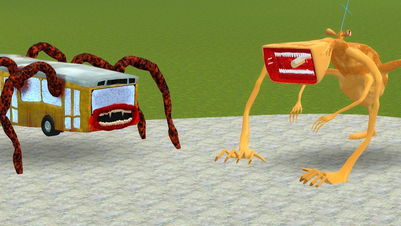 NEW BUS EATER (MONSTER) CHARACTERS VS MEGAHORN IN Garry's Mod - YouTube