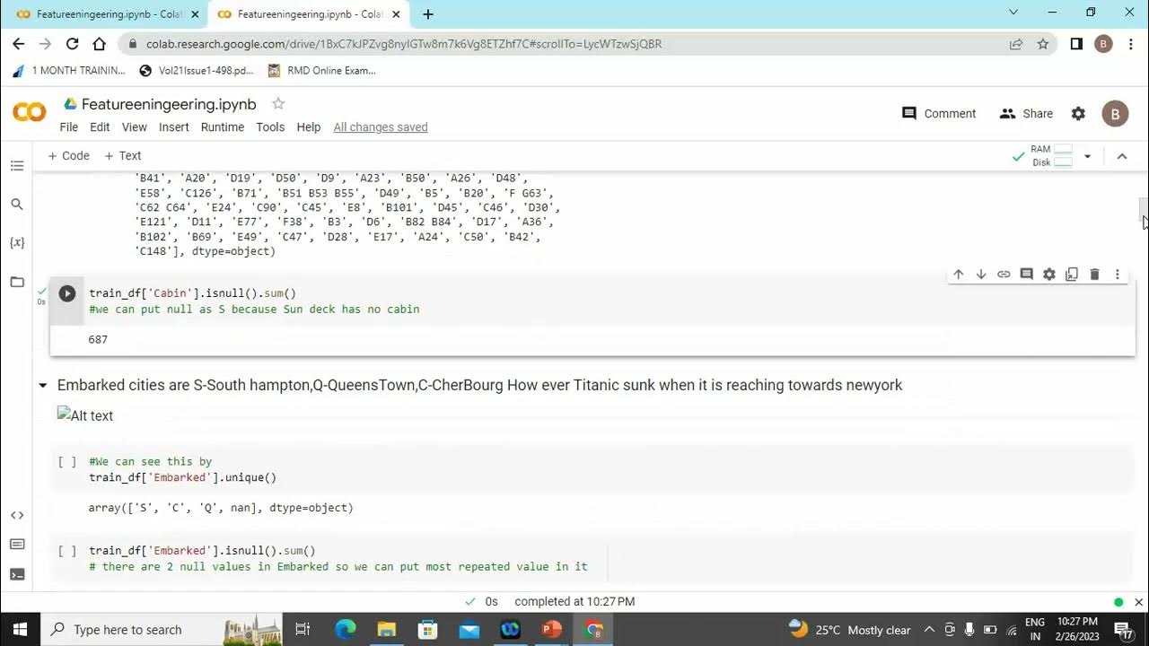 Demo on Feature Engineering- Badi Alekhya, AP/AIML, RMDEC - YouTube
