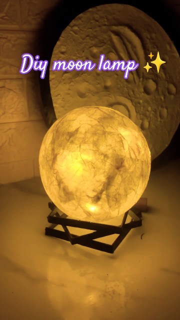 DIY Moon Lamp - How To Make Your Own Moon Lamp - YouTube