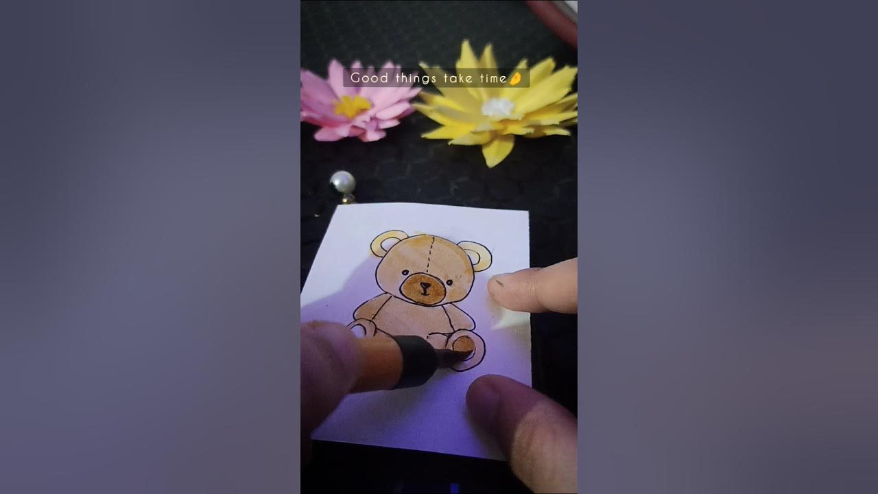 Cute Teddy sketch| Teddy day special| easy drawing ideas | #teddybear ...