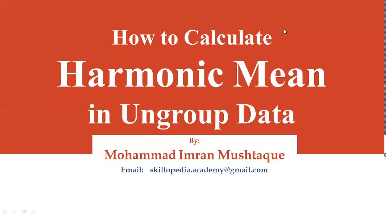 How To Calculate Harmonic Mean In Ungroup Data Statistics YouTube how-to-calculate-harmonic-mean-in-ungroup-data-statistics-youtube