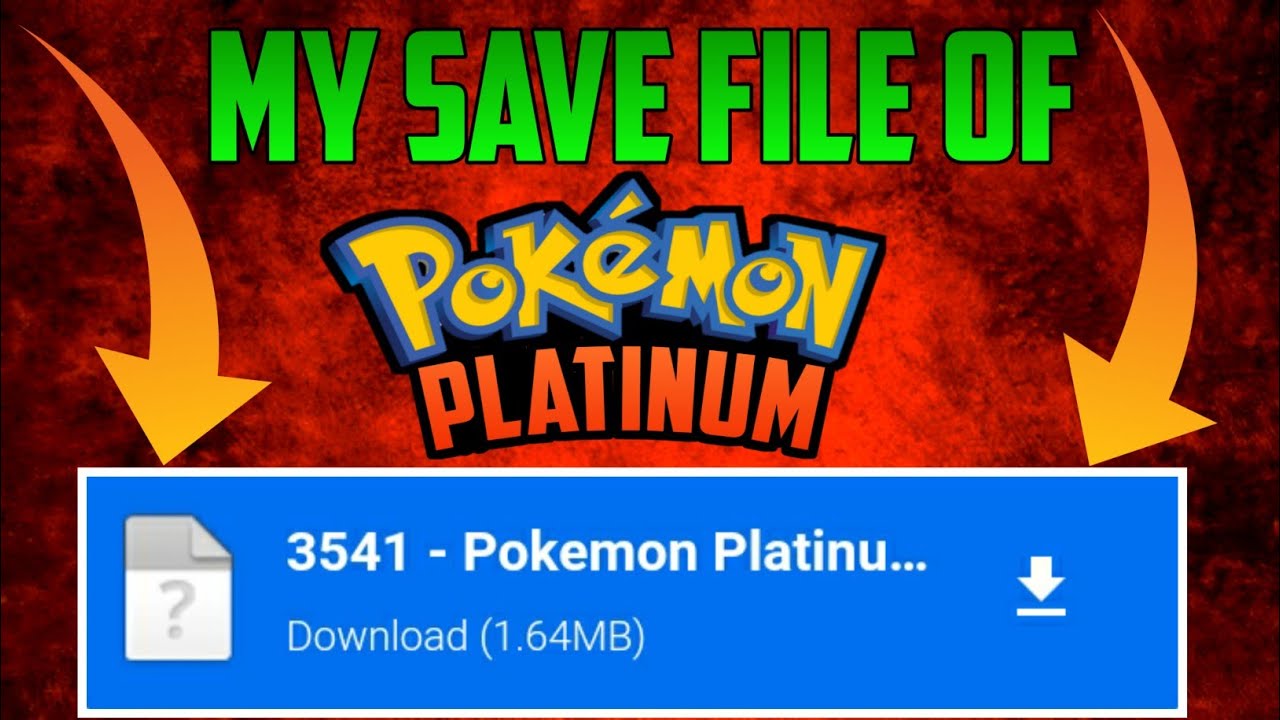 My save file of pokemon platinum - YouTube