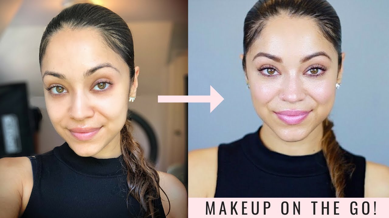 Simple Makeup For On The Go! - YouTube