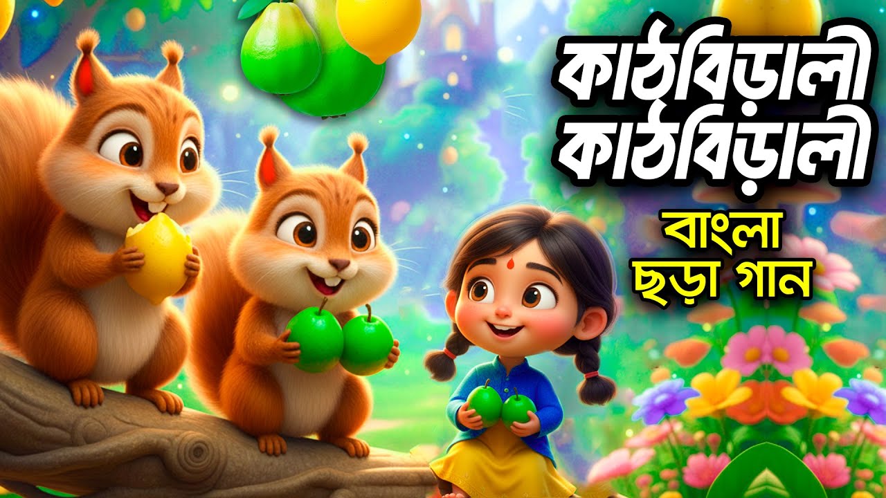 কাঠ বিড়ালী কাঠ বিড়ালী | Kath Birali Kath Birali | Bangla Cartoon ...