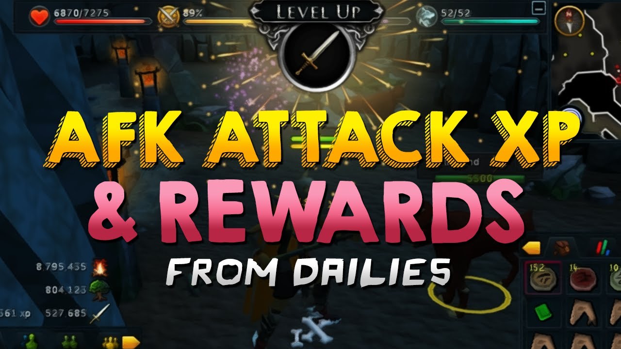Runescape - AFK Attack XP & Good Daily Rewards! - YouTube