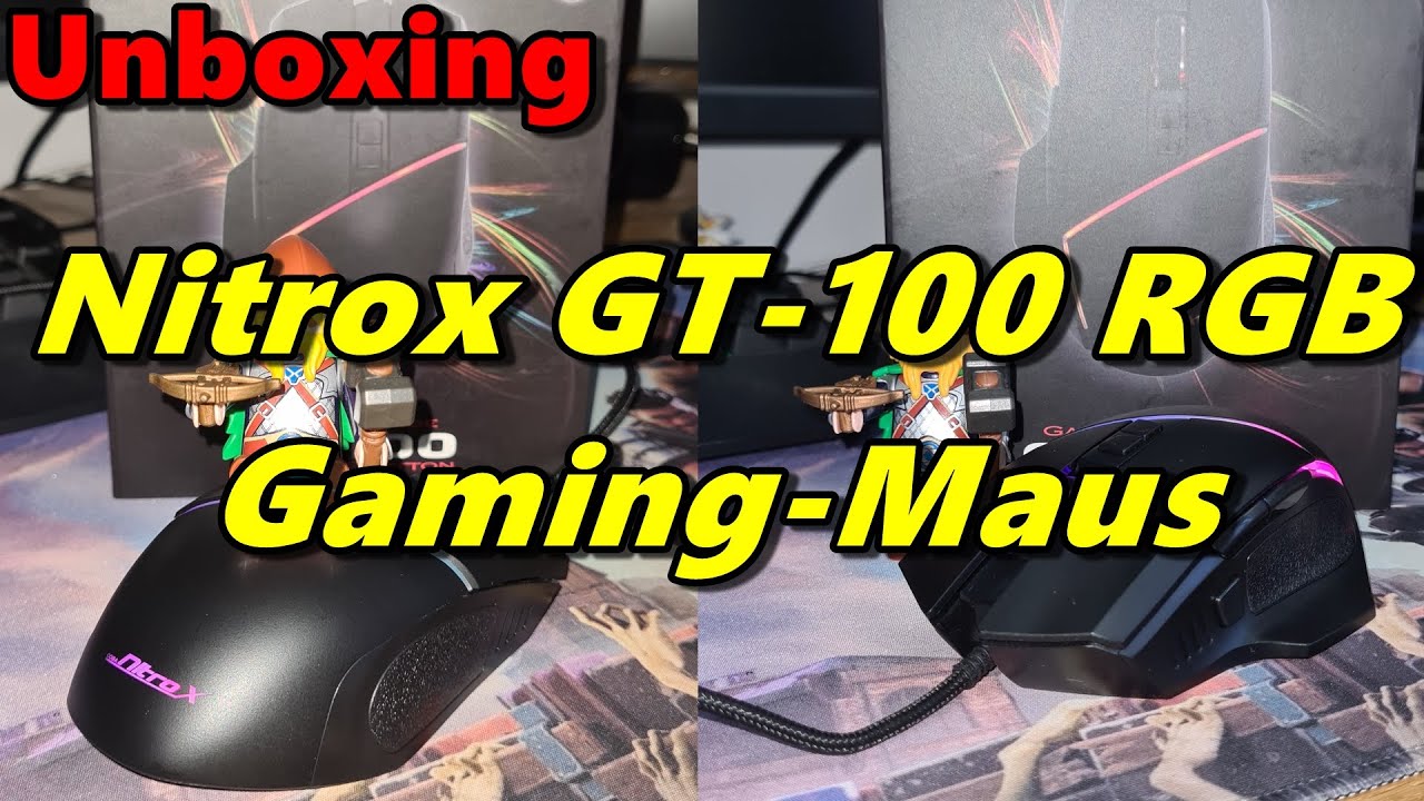 Inter-Tech | Nitrox GT-100 RGB | Gaming Maus | 1.000Hz Polling-Rate ...