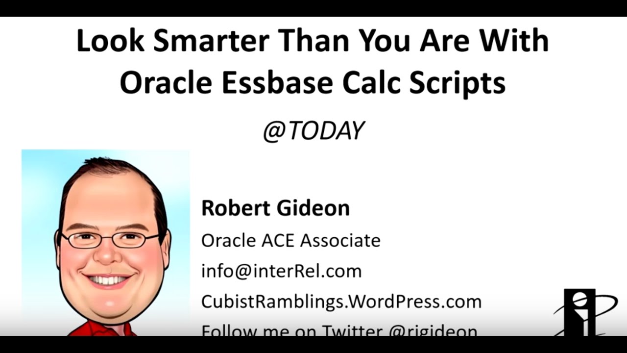 Essbase @TODAY Function - YouTube