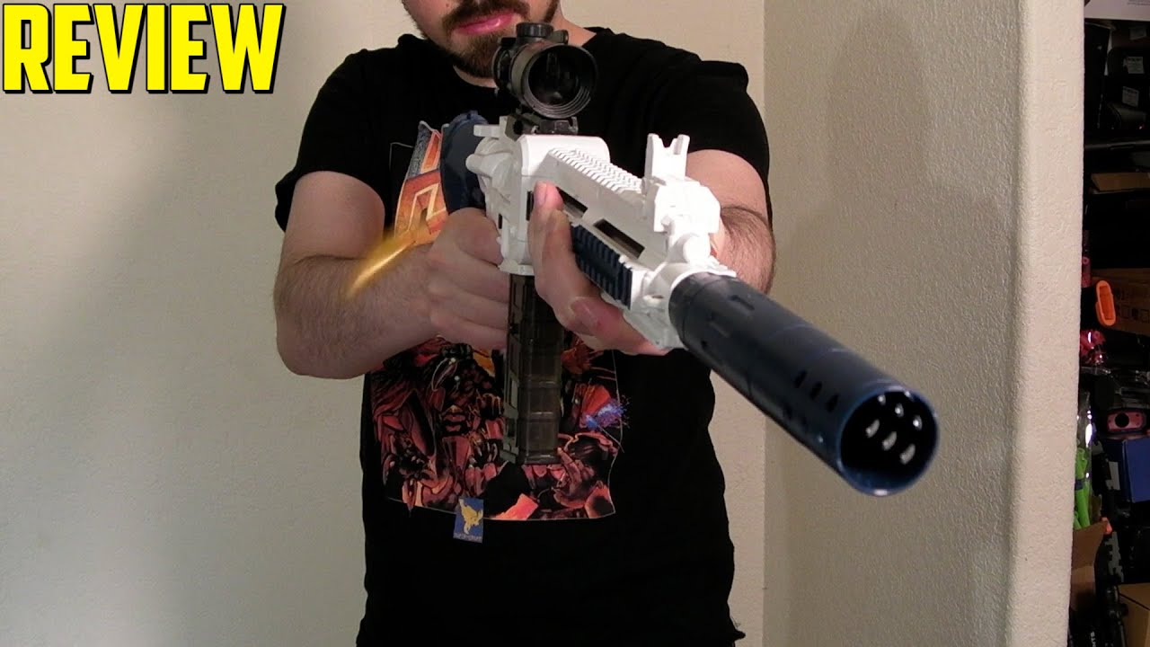 Nerf Shell Ejecting M4 Flywheeler Review - YouTube