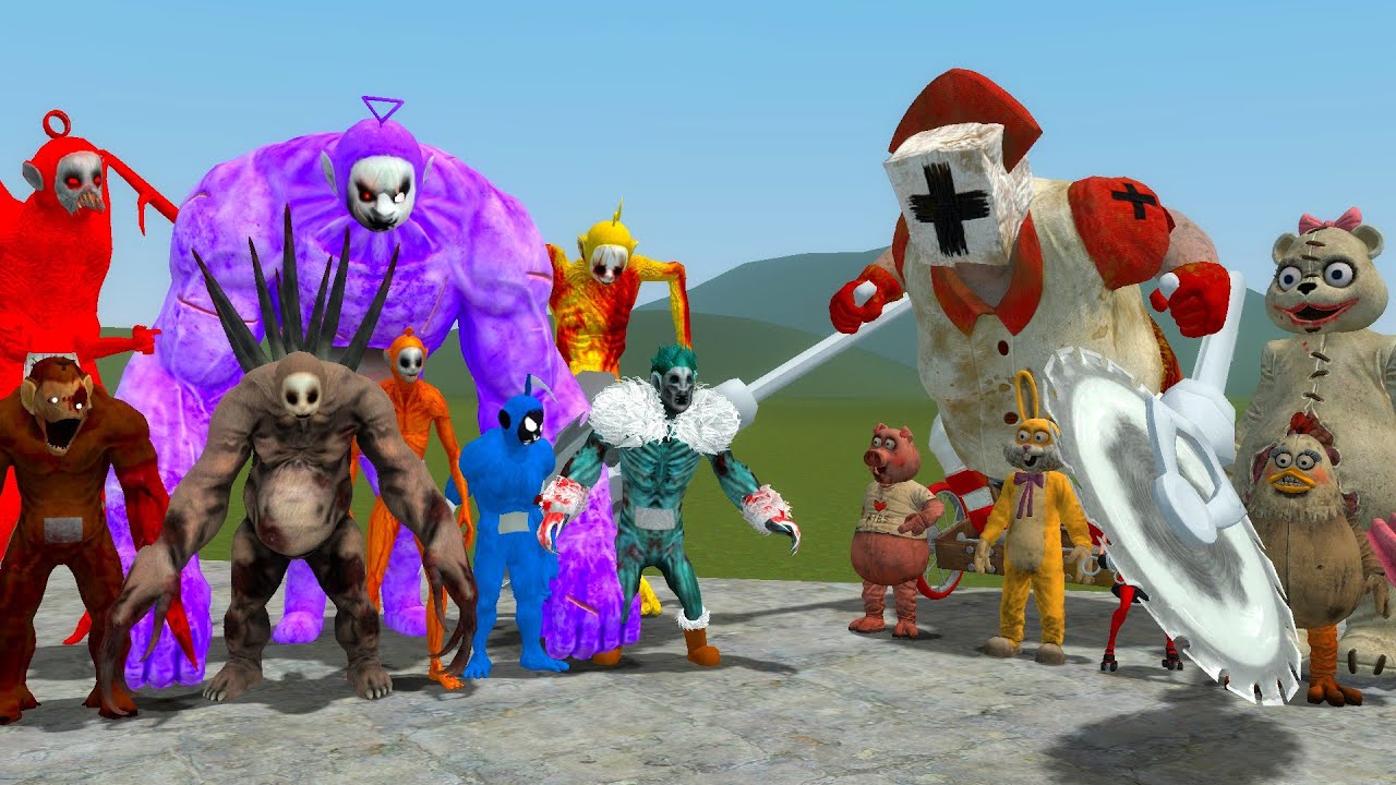 ALL SLENDYTUBBIES CHARACTERS VS ALL DARK DECEPTION CHARACTERS | Garry’s ...