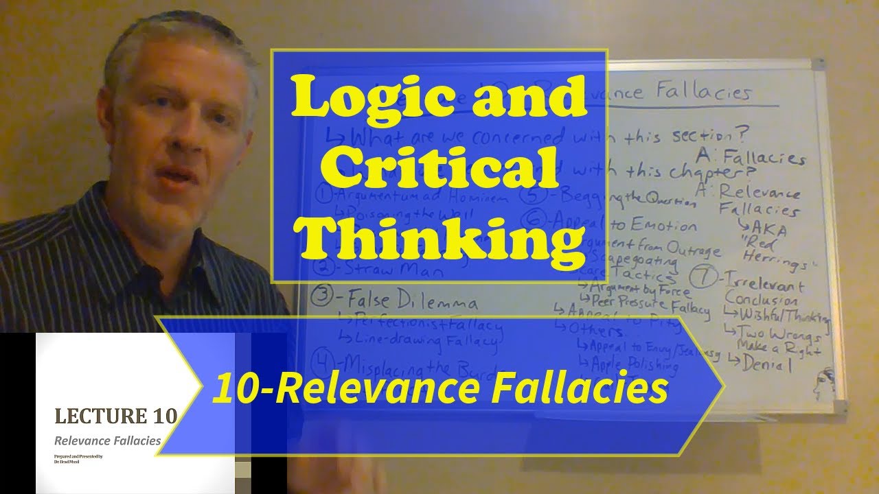 Logic and Critical Thinking-Lecture 10: Relevance Fallacies - YouTube