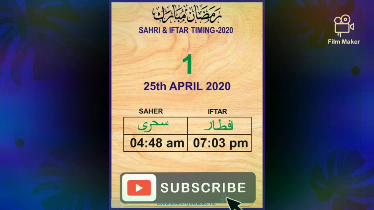 Ramzan Time table |RAMADAN TIME TABLE | roza Tim table |Ramzan time ...