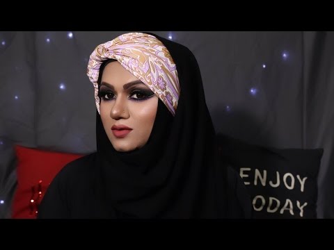 ARABIAN INSPIRED HIJAB STYLE WITH SQUARE HIJAB & ABAYA