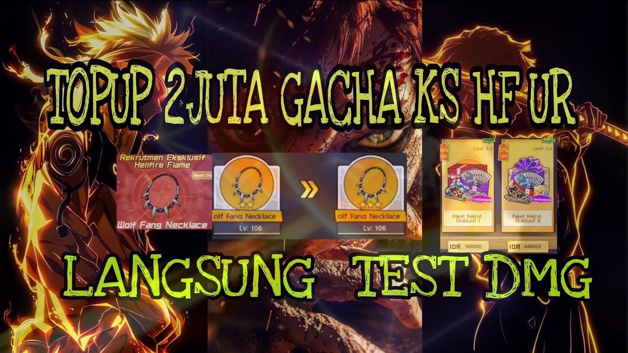TOPUP 2JT RUPIAH FOR KS HF UR TEST DMG ||ONE PUNCH MAN : The Stronggets ...