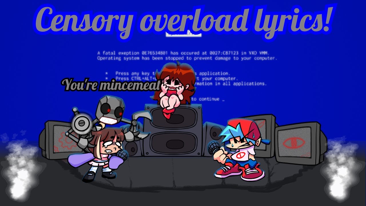 Friday Night Funkin Censory Overload lyrics - Friday Night Funkin QT ...