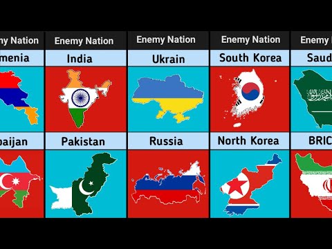 Maps of Enemy Countries | Comparison - YouTube