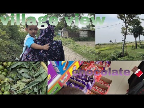 village view|fresh amrud 😋maryam li chocolate🍫gas khatam😢lunch🍝🥗🍱time ...