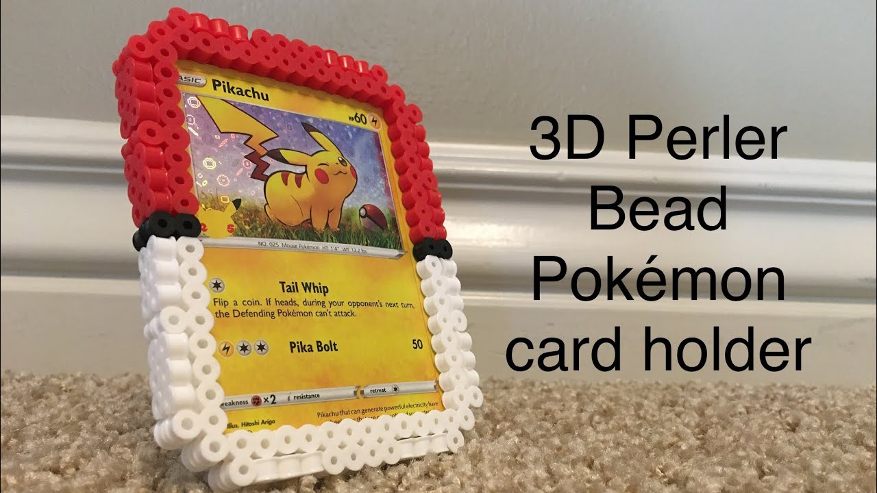 3D Perler Bead Pokémon Card Holder - YouTube