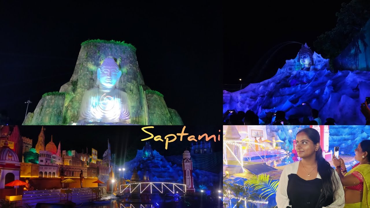 Pura haridwar hi bana diya h Kolkata m 🫶🔱 || Saptami || Anushkaaa singh ...