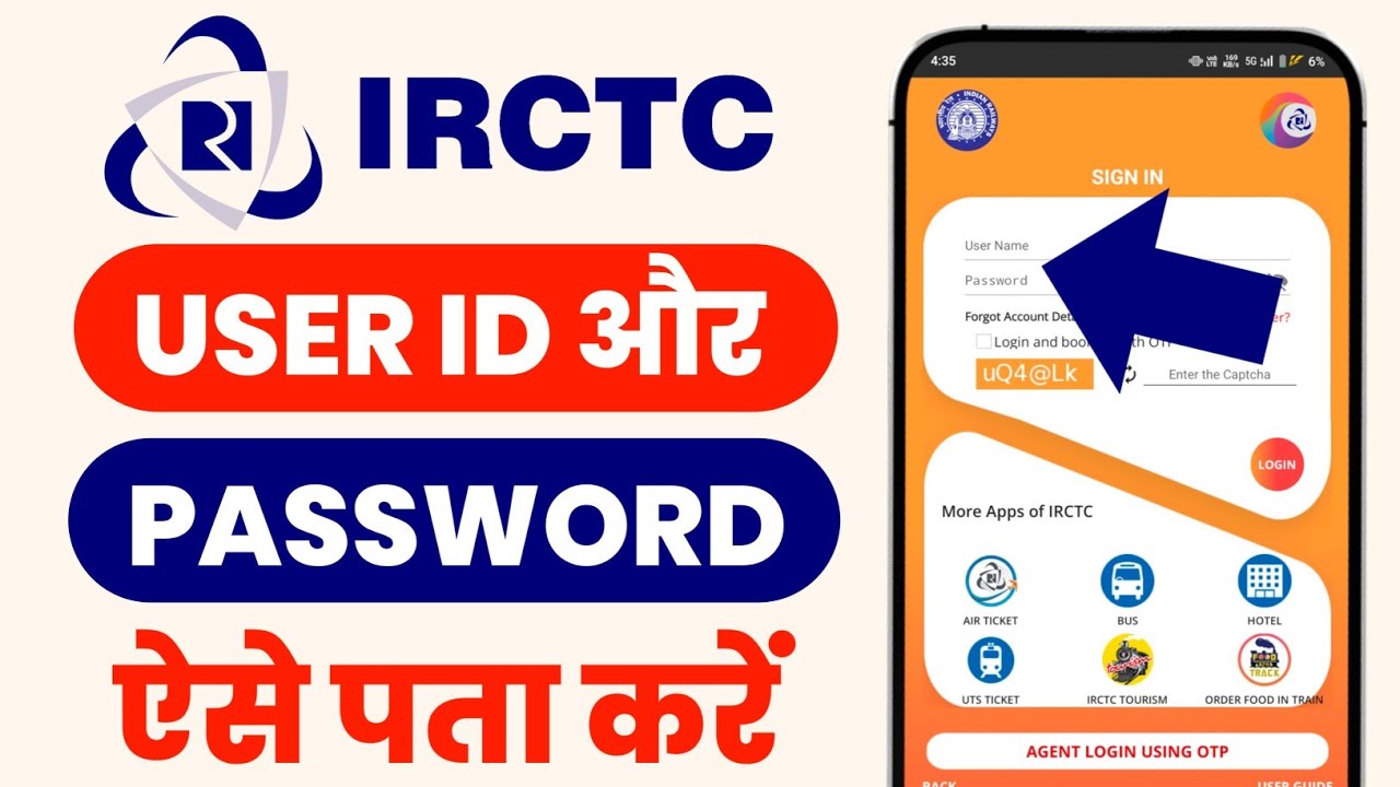 How To Forgot Irctc User Id And Password | irctc Password Forgot ...