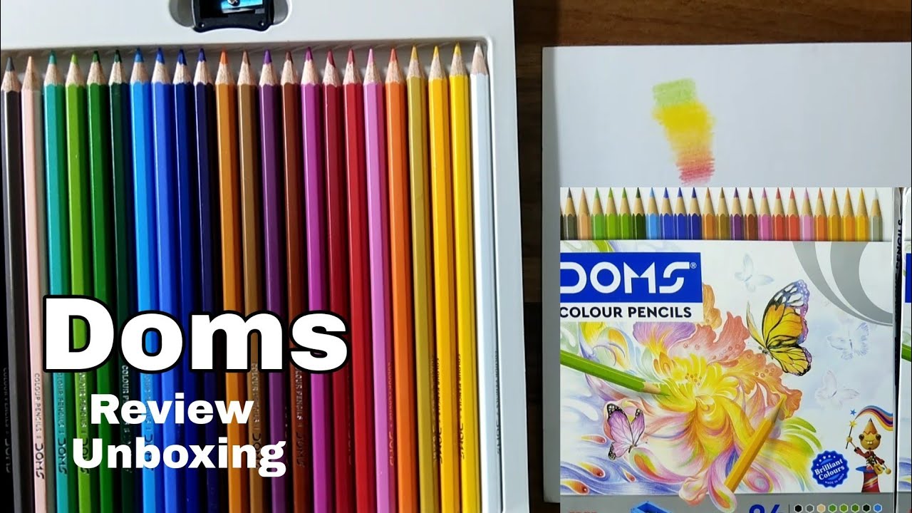 Best Colored Pencils In Cheap Price|| Doms Colour Pencils Review ...