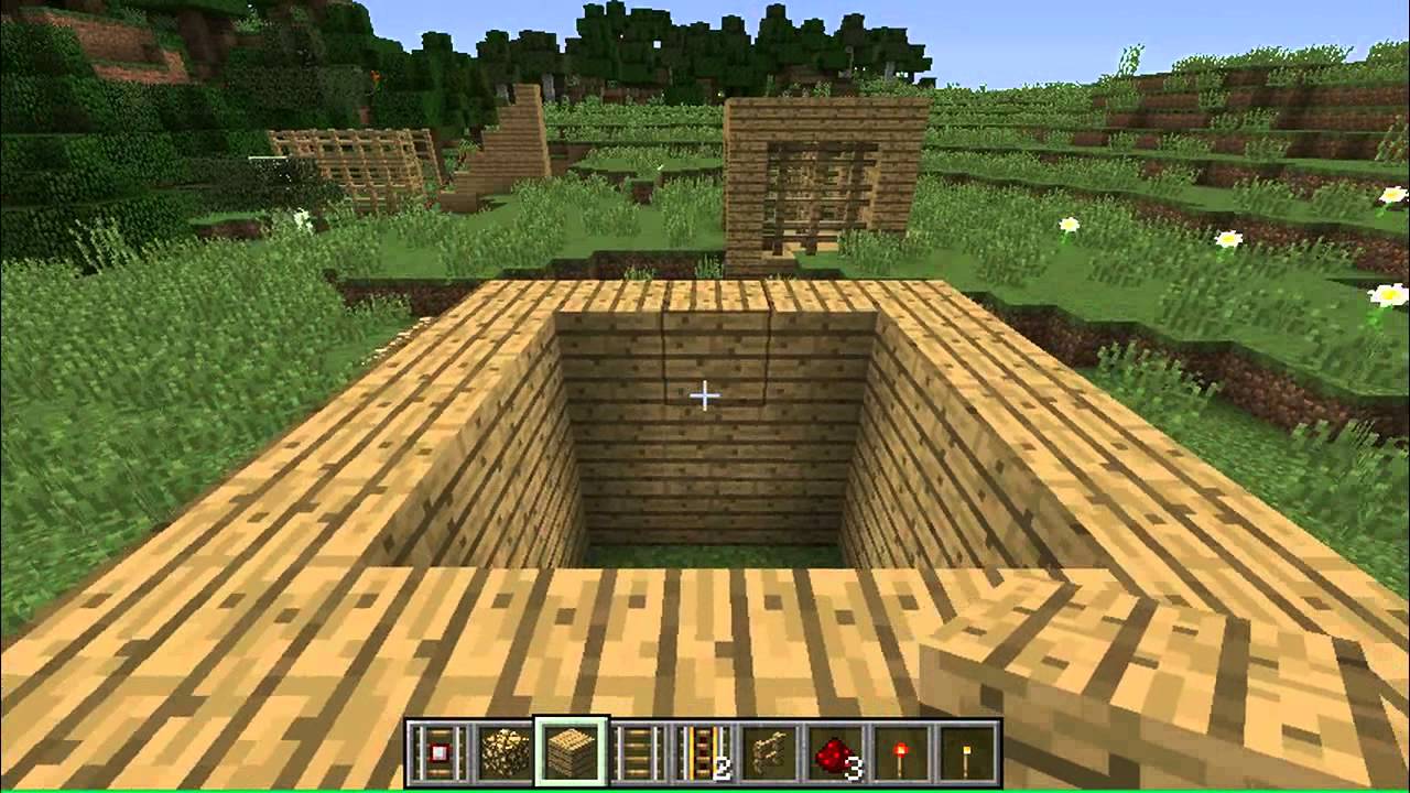 How to build a 5x5 easy wood plank house in Minecraft (new 2015) - YouTube