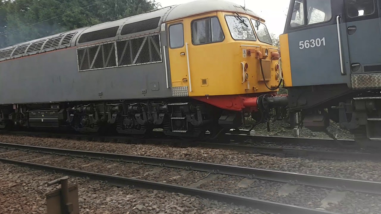 Double header class 56 blowing out a fantastic 7 tone - YouTube