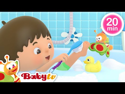 Canção do banho 🧼 + Mais canções infantis e canções de ninar | Canções de dança 🕺 | @BabyTVPT