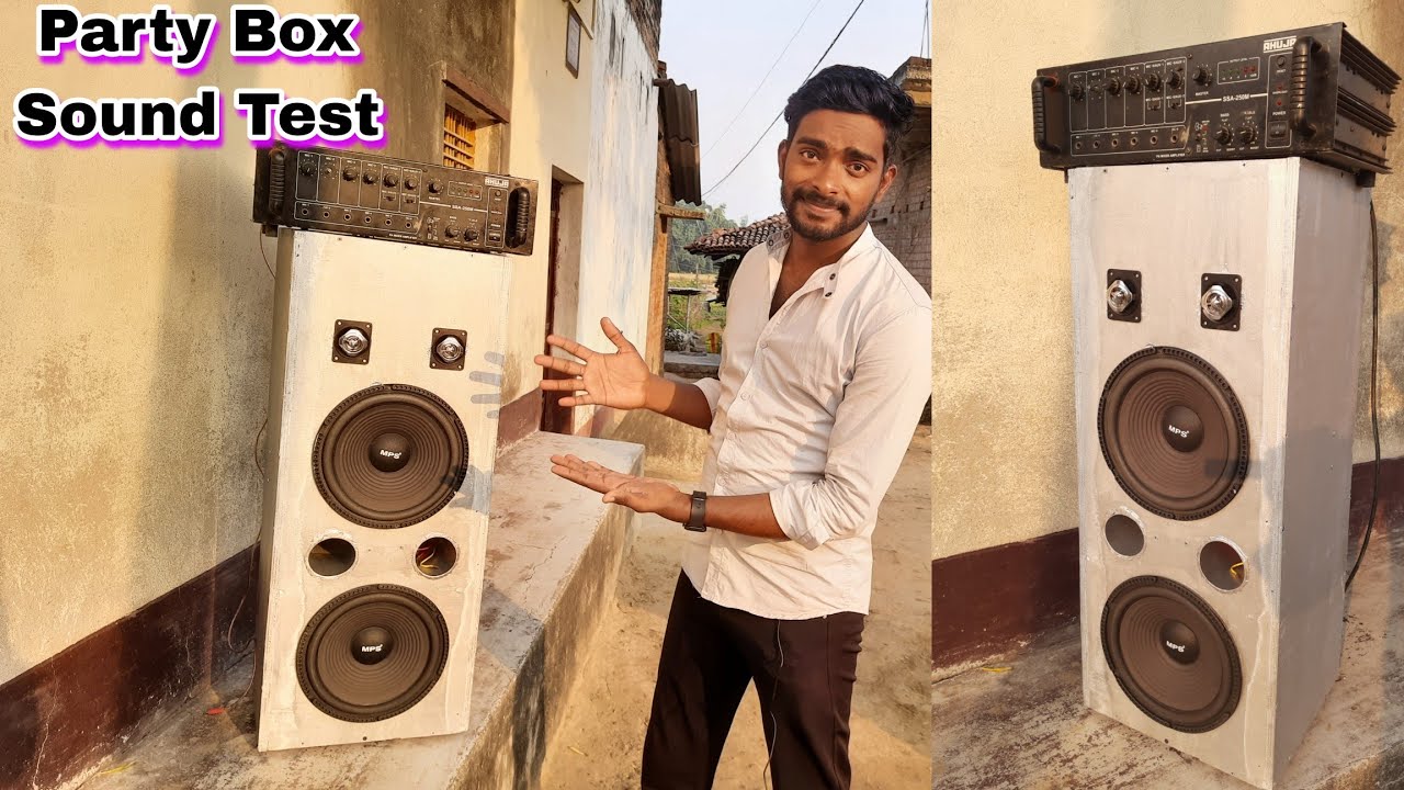 ऐक बार साउंड सुन कर के देखो!😳 Home made Party box sound test. Party box ...