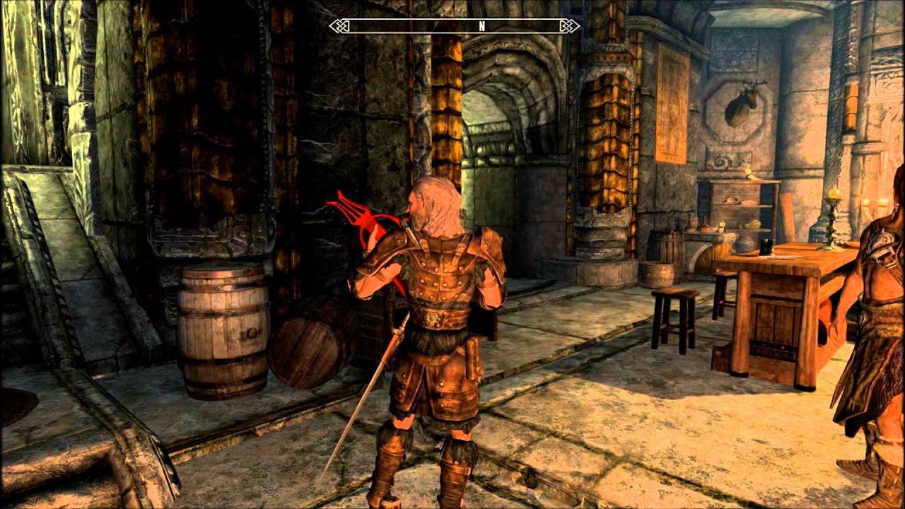 Ogmund sings Tale of the Tongues in Silver-Blood inn(Skyrim) - YouTube