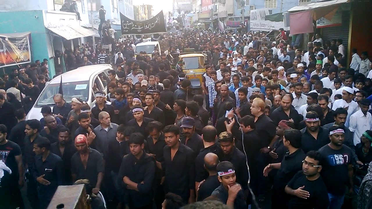 Hyderabad India Azadari 2013 Juloos 10 Muharram Ashura Bibi ka Alam ...