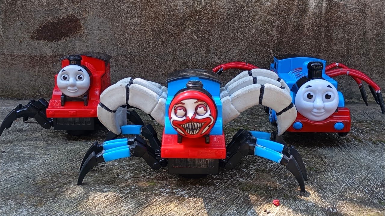 Mencari mainan kereta api monster coco charles,thomas laba-laba,thomas ...