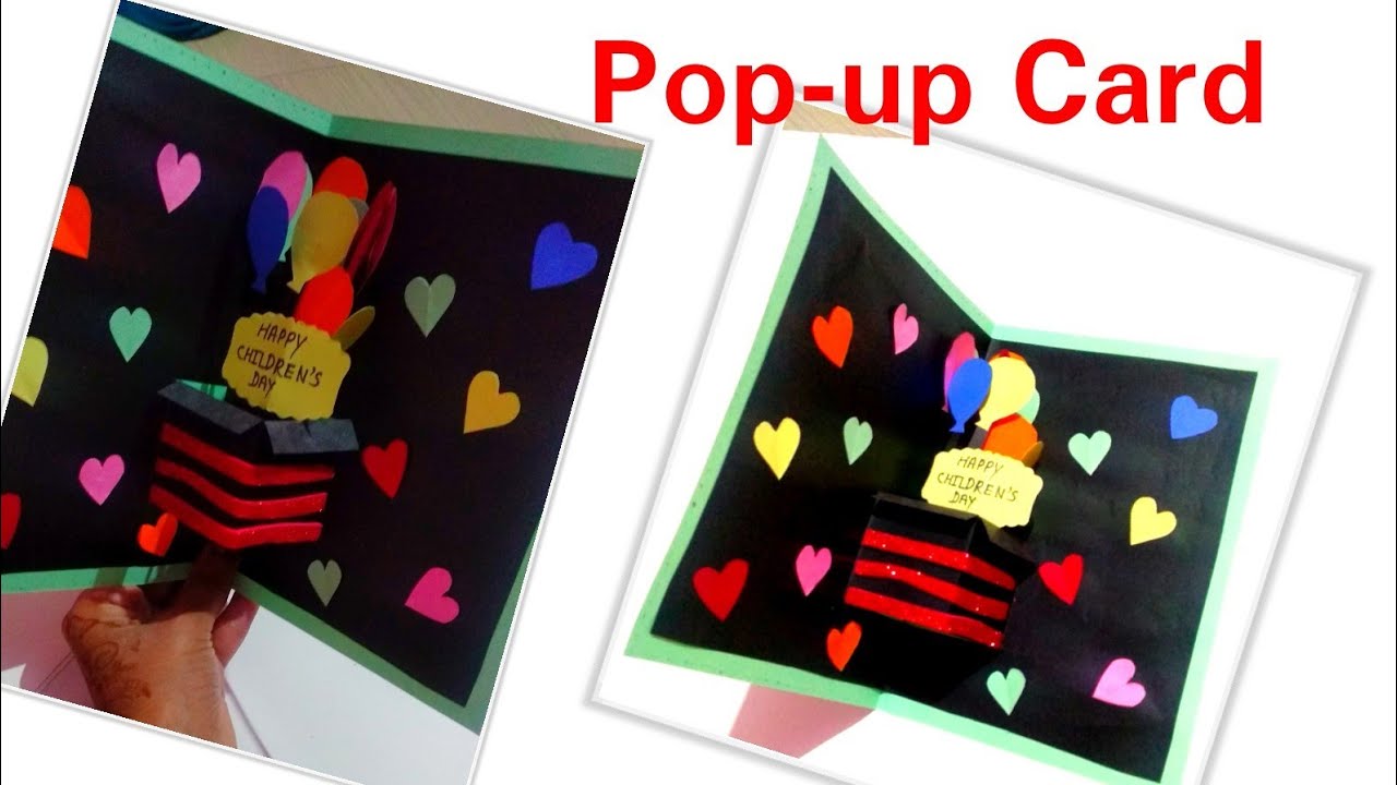 Happy Children's Day|Pop-up Card|Card for kids| Make Pop-up Card - YouTube
