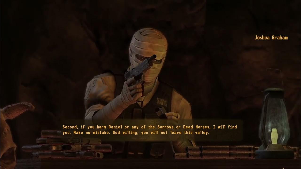 Fallout New Vegas: Joshua Graham Chilling Threat - YouTube