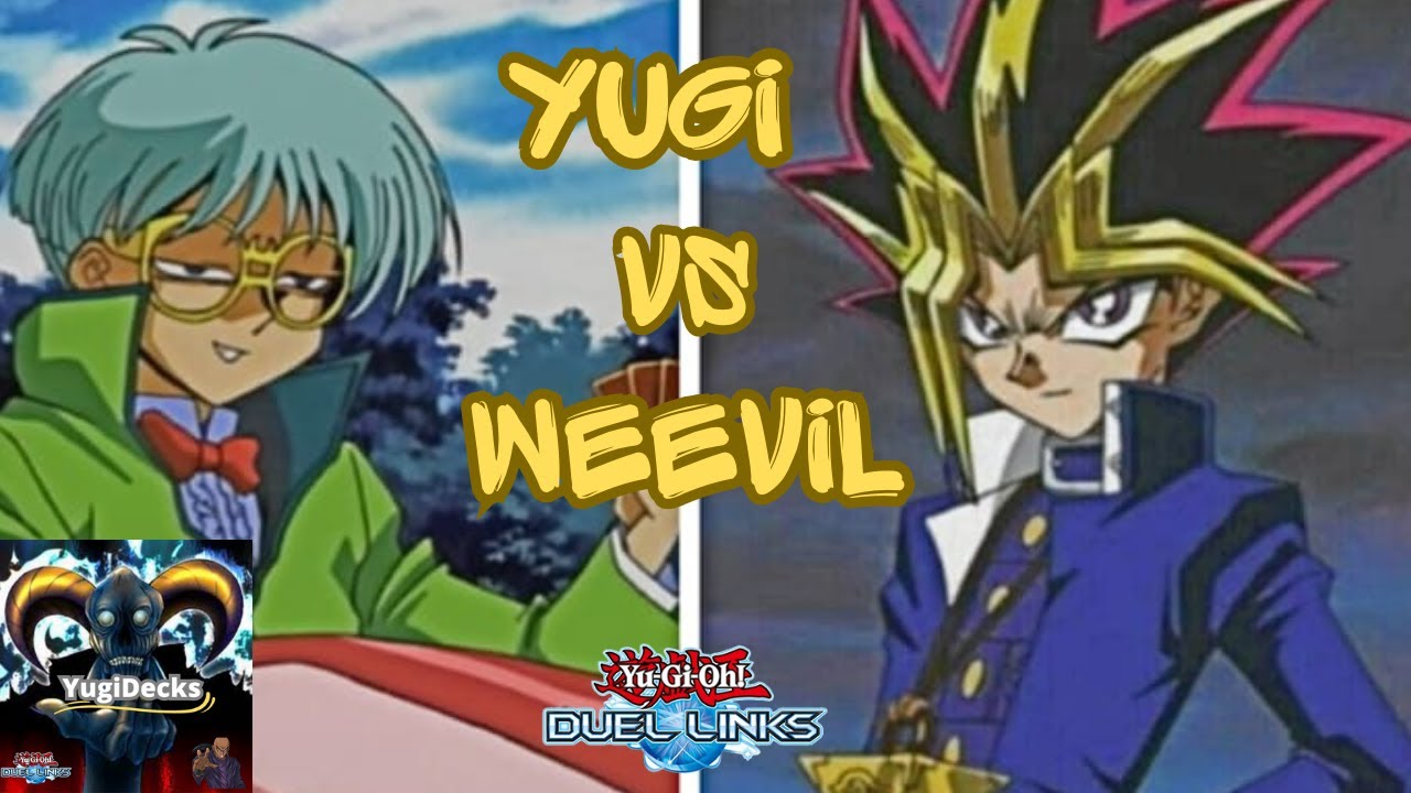 Yugi vs Weevil decks duel link - YouTube