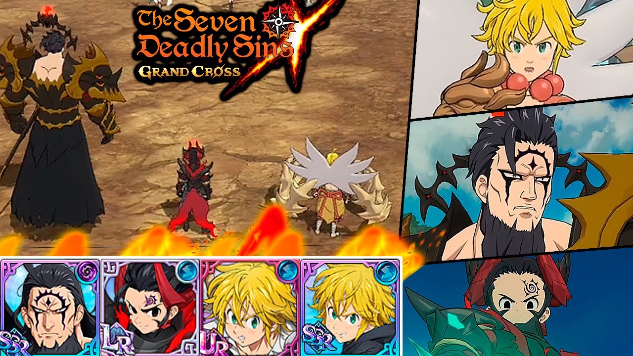 TIME DE FAMÍLIA DEMONÍACA NO PVP AGORA É POSSÍVEL! MELIODAS, ZELDRIS E ...