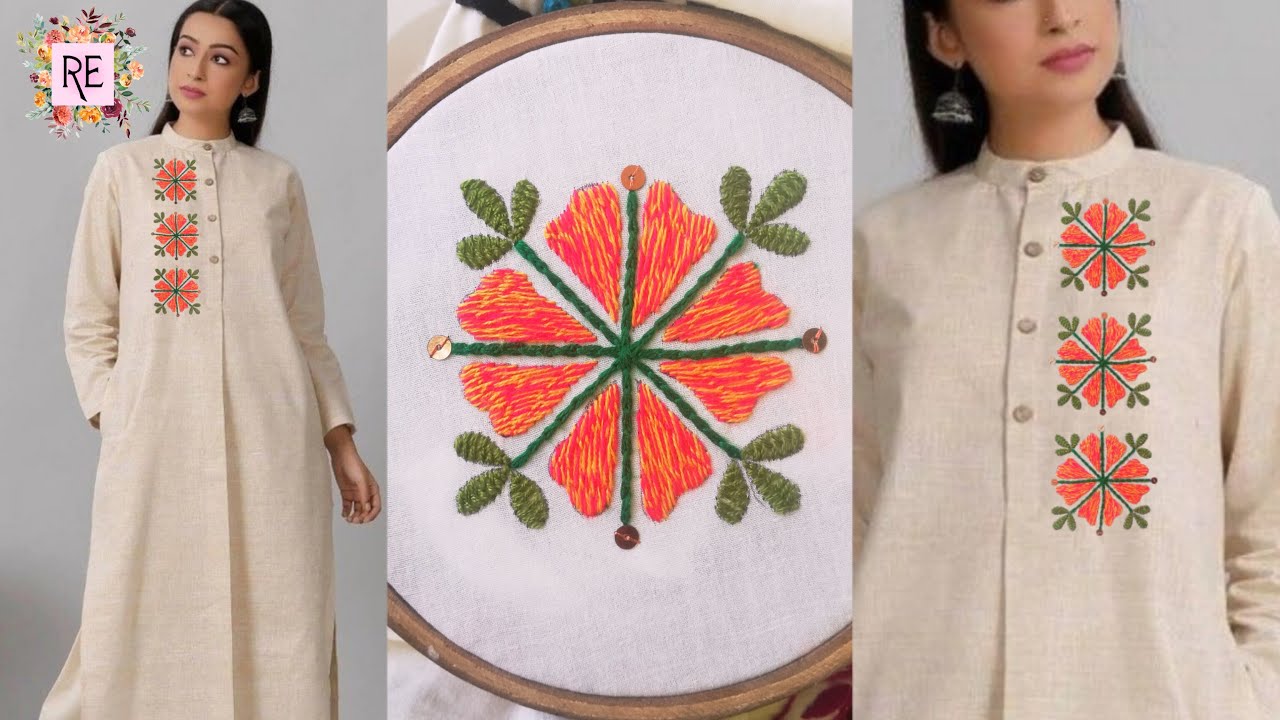 new design embroidery - YouTube