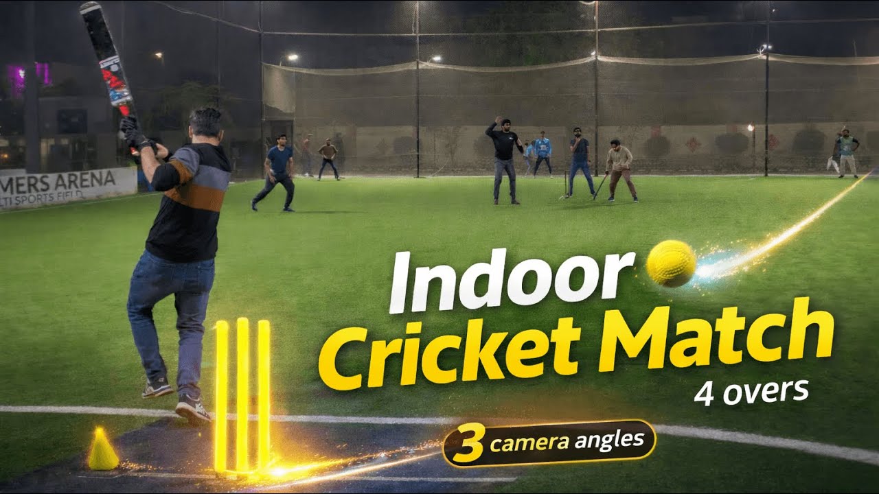 Indoor Cricket Karachi 🔥 | Intense Rivalry Match | 4 Overs - YouTube