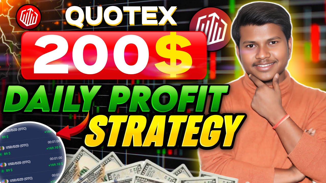 Quotex $200 Daily Profit Strategy | Quotex Live Trading Strategy ...