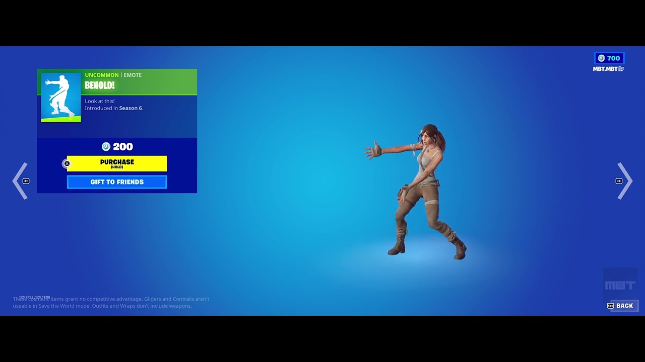 [SHOWCASE] FORTNITE SHOP ITEMS: UNCOMMON EMOTE BEHOLD! - YouTube