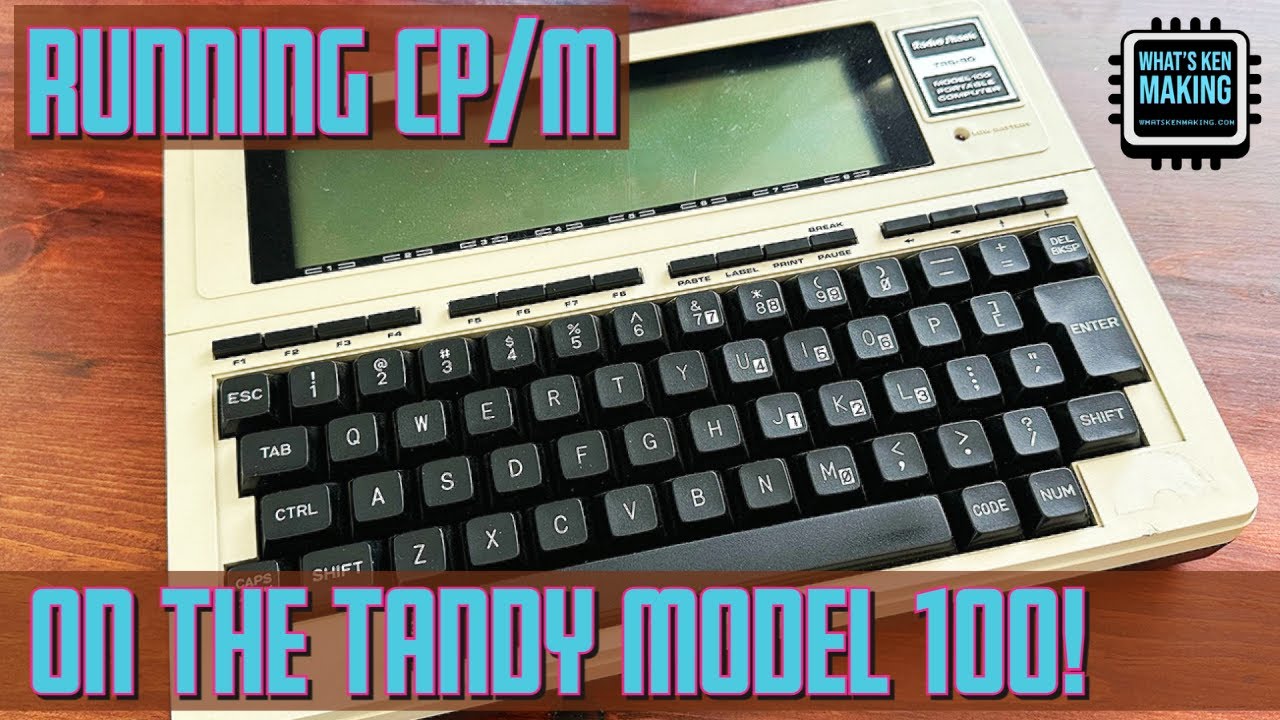 Running CP/M on the Tandy Model 100! - YouTube