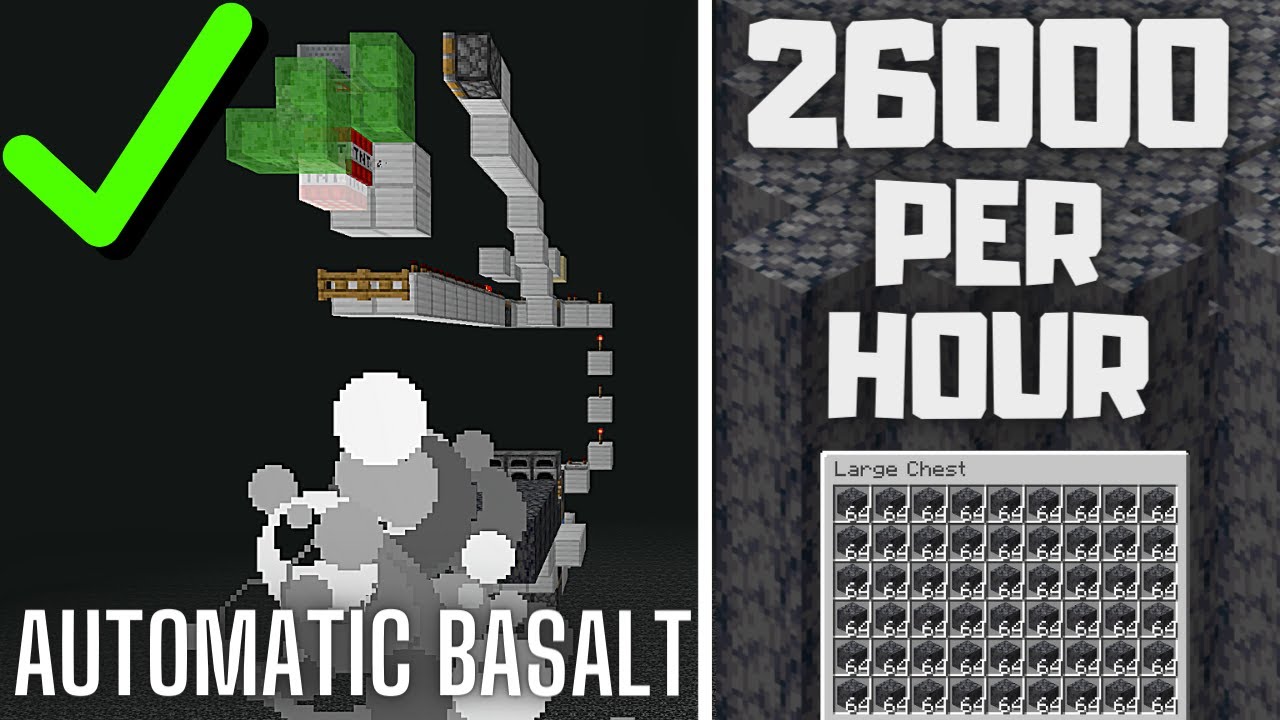 Auto Basalt Farm Tutorial | Minecraft - YouTube