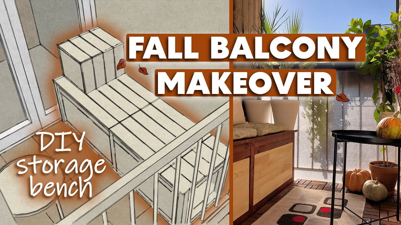 DIY Fall Balcony Makeover | ONE unit THREE functions | - YouTube